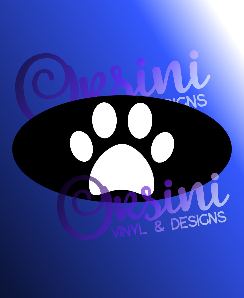 Paw Print Emblem Overlay Set – Orsini Vinyl & Designs