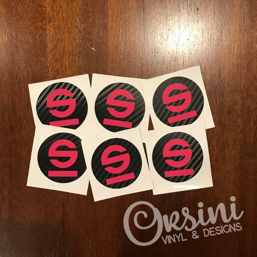 * Sparco S Logo Wheel Centercap Overlay Decal Set – Orsini Vinyl & Designs