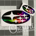 * Rainbow Galaxy (Printed Vinyl) Emblem Overlay Decal Set – Orsini ...